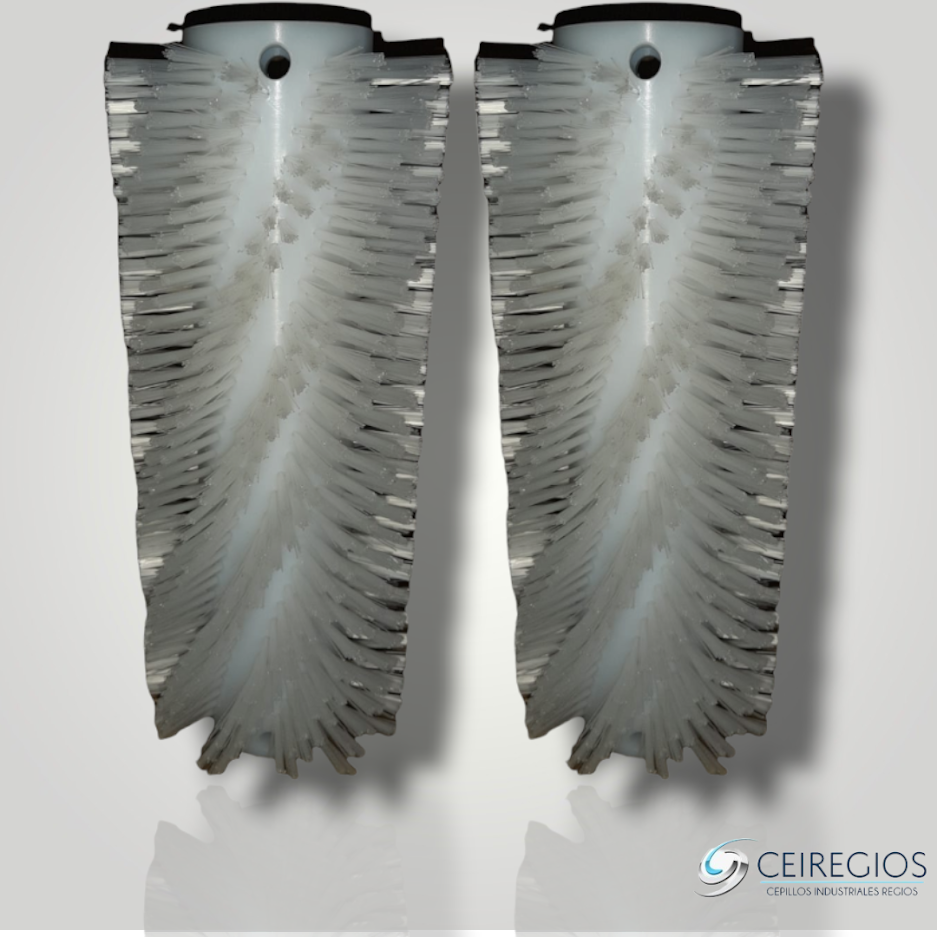 Cylindrical brush with helical or propeller bristles - Regios ...