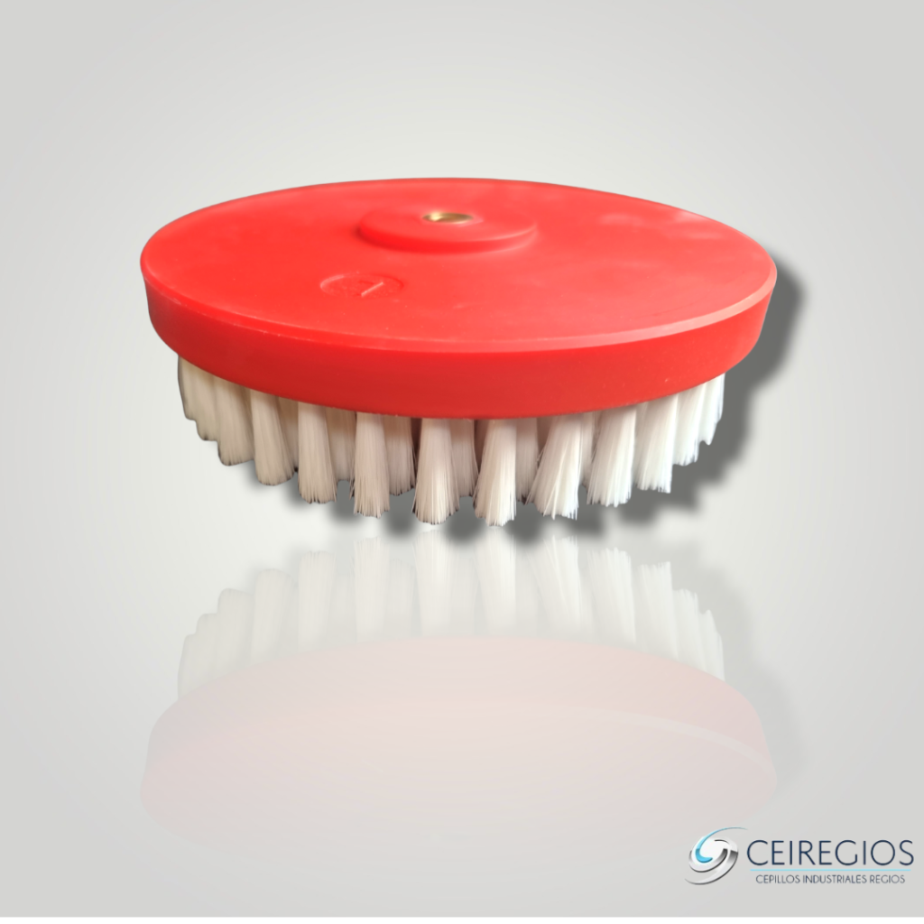 Flat Round Brushes with Nylon Base - Regios Industrial Brushes