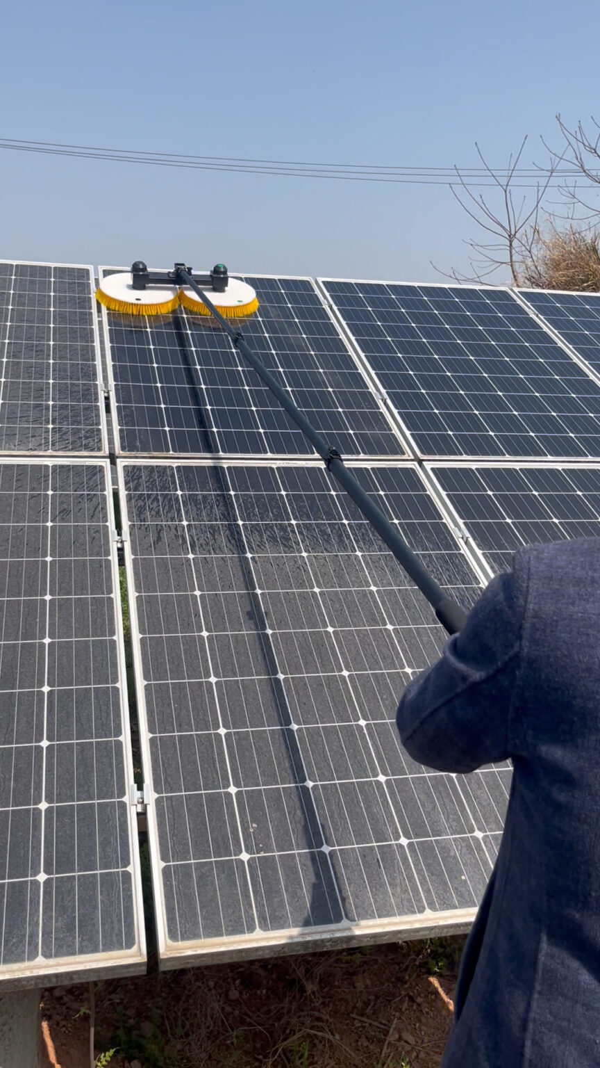 Solar Panel Cleaning Brush | Double disc